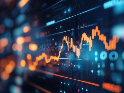 Financial Data Visualization A Glimpse Into The Market Stock Image