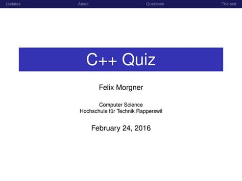 Cpp Quiz Ppt