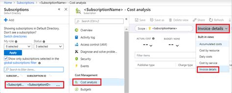 개별 azure 구독 청구서 검토 microsoft cost management microsoft learn