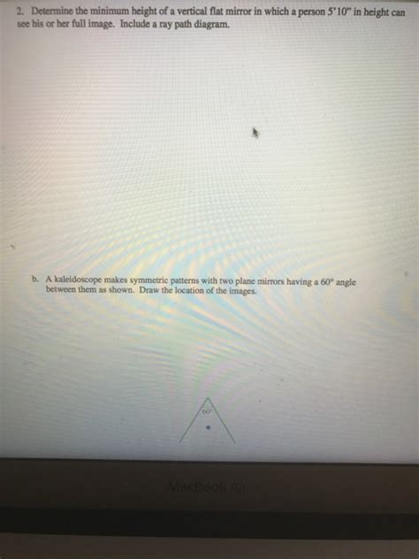 Solved Determine The Minimum Height Of A Vertical Flat