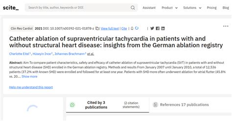 Catheter Ablation Of Supraventricular Tachycardia In Patients With And Without Structural Heart