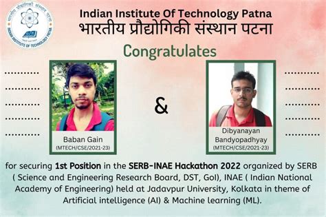 Indian Institute Of Technology Patna On Linkedin Iitpatna Hackathon