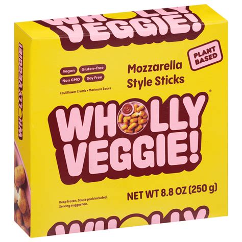 Wholly Veggie Mozzarella Style Sticks 8 8 Oz Delivery Or Pickup Near Me Instacart