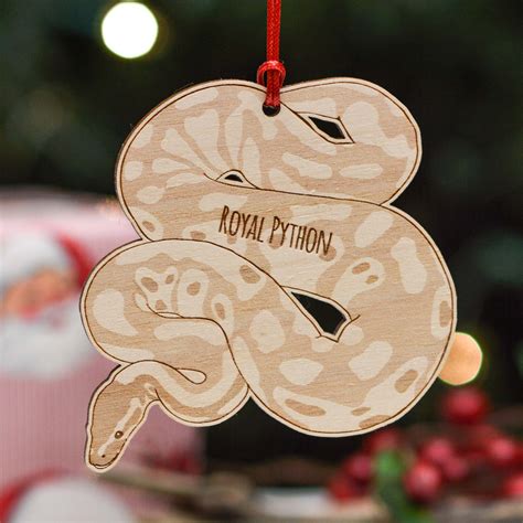 Personalised Royal Python Decoration The Crafty Giraffe