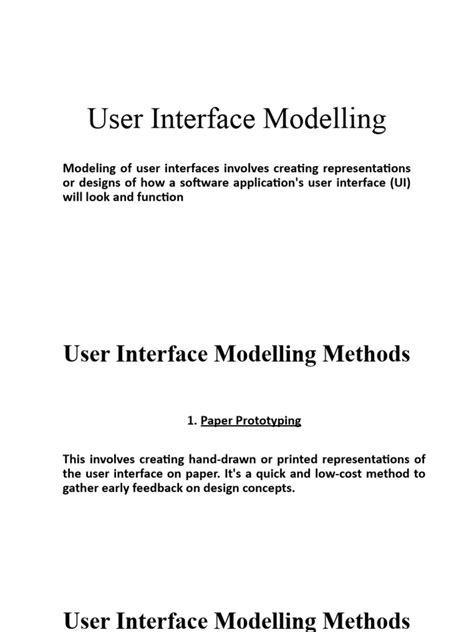 User Interface Modelling Pdf