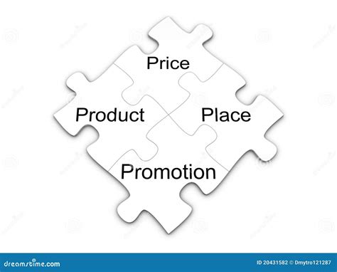 Marketing Mix Puzzle The P S Concept Stock Illustration Illustration Of Marketeer Product