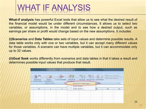 Ppt On Data Tab In Ms Excel PPTX Business Accounting Finance Business
