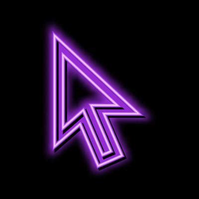 Neon Cursor Vector Art Icons And Graphics For Free Download