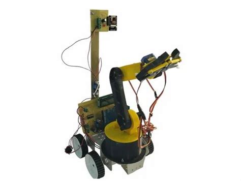 Pick And Place Robot Using Robotic Arm Esp Camera Arduino And Bluetooth At Rs New