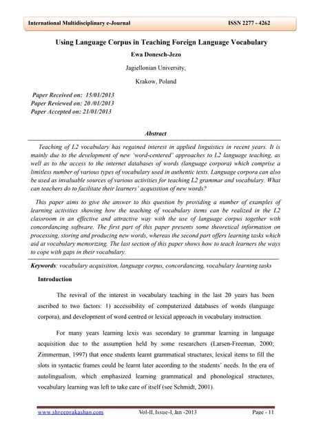 Vocabulary Teaching Implicit Vs Explicit Instruction Pdf