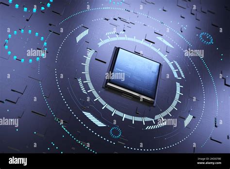Artificial Intelligence Processor Neurochip Close Up View Of A Modern Gpu Card With Circuit