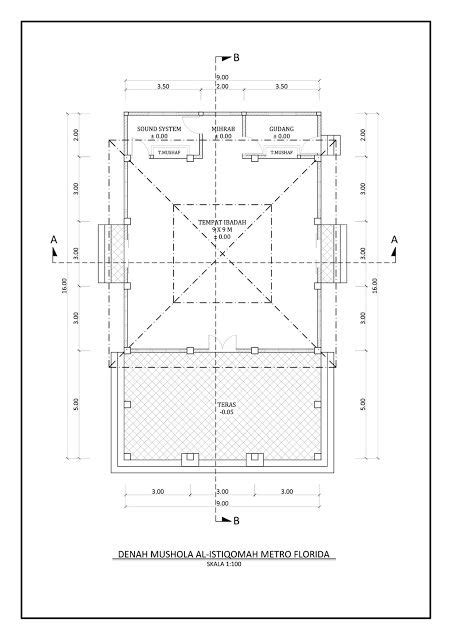 Mushola Minimalis 9×9 Meter Artofit