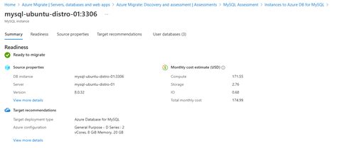 Tutorial Create A Mysql Assessment For Migration To Azure Database