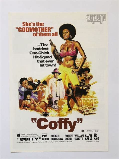 Coffy Superfly Pam Grier Ron Oneal Japan Chirashi Movie Flyer Mini