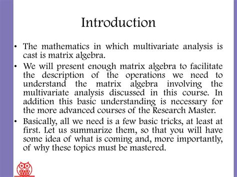 Ppt Multivariate Statistics Powerpoint Presentation Free Download Id 5776511
