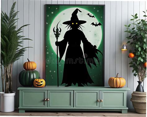 Warlock Silhouette Halloween Stock Illustration Illustration Of Evil