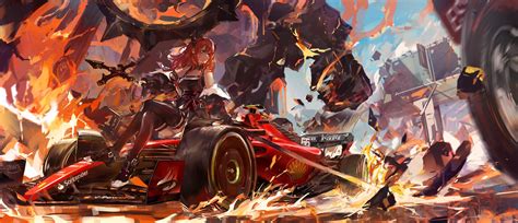 Matsuura Kagami Surtr Arknights Arknights Ferrari Black Footwear