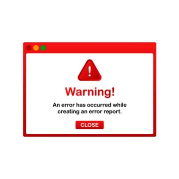 Pop Up Window PNG Picture Web Page System Pop Up Window Error Warning Retro Serious Web Page