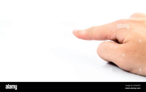 Hand Pointing With Index Finger Copy Space For Text Finger Showing