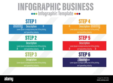 Six Rectangle Timeline Steps Or Option Workflow Infographic Plan Concept Design Vector With