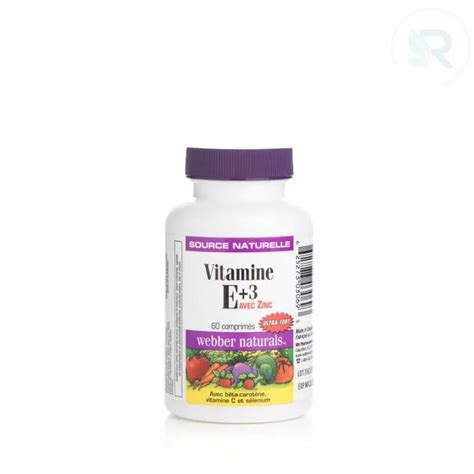 Webber Vitamin E3 With Zinc 60 Tablets Rafacare
