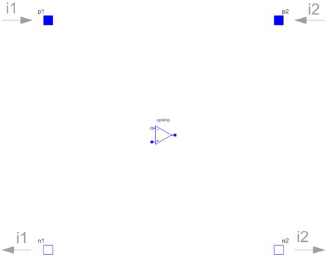 Modelica Electricalanalogexamplesopampsopampcircuitspartialopamp System Modeler
