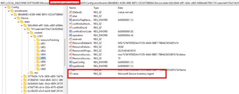 Windows Device Inventory Agent Inventory Service Intune