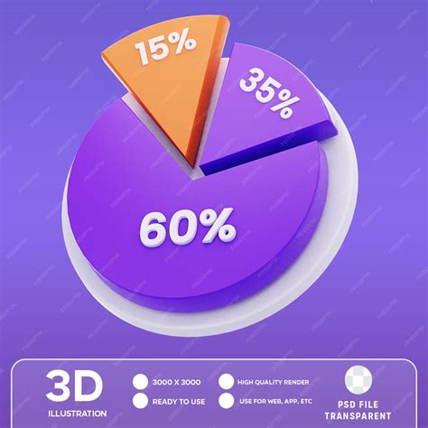 Premium Psd Psd Diagram 3d Illustration