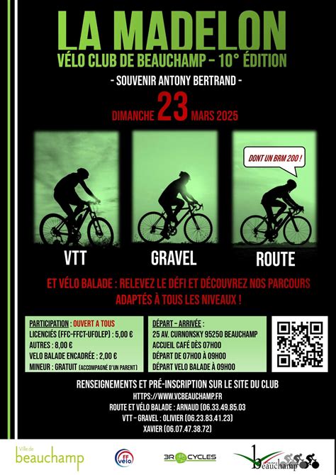 La Madelon 2025 Velo Club Beauchamp