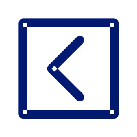 Chevron Left Small Square Vector Svg Icon Svg Repo