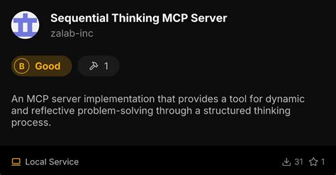 Sequential Thinking Mcp Server Mcp · Lobehub