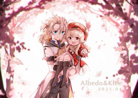 Klee And Albedo Genshin Impact Drawn By Ling Yu Xiaoyan Danbooru