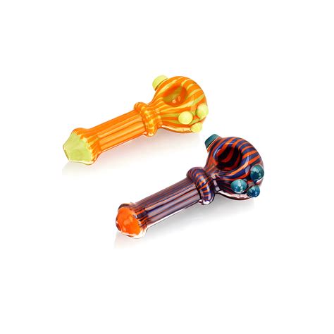 Dual Color Bubble Glass Smoking Pipe