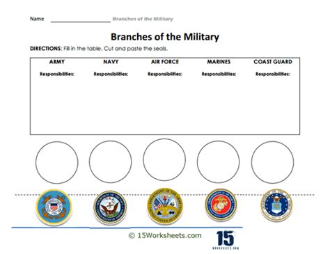 Branches Of The Military Worksheets 15