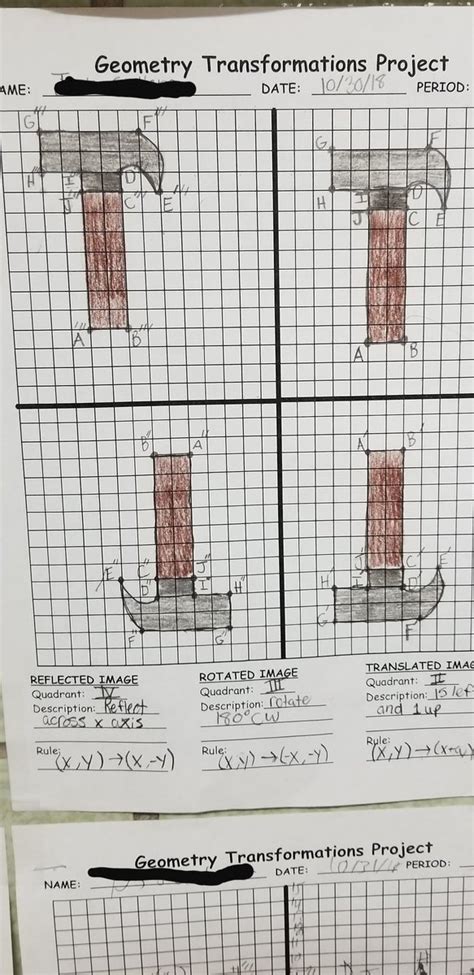 Geometry Project Use Transformations To Create A Snowman Worksheets Library