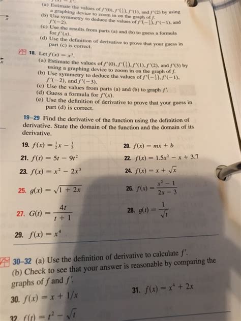 Solved A Estimate The Values Of F F F Chegg Com