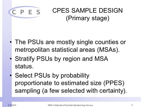 Nimh Collaborative Psychiatric Epidemiology Surveys Ppt Video Online Download