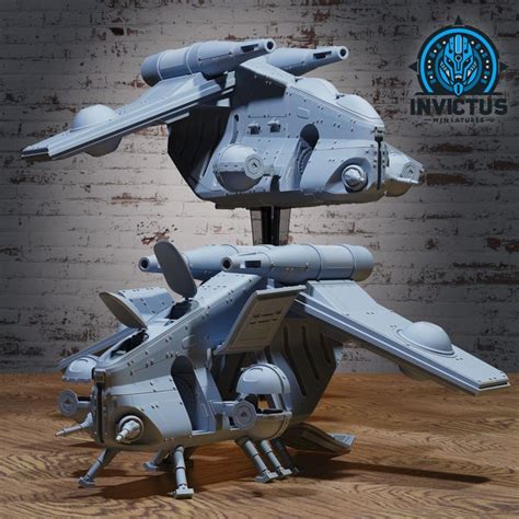 3d Printable Dropship Trooper Transport Star Battle Vehicle Alien Invasion Army Cosmic