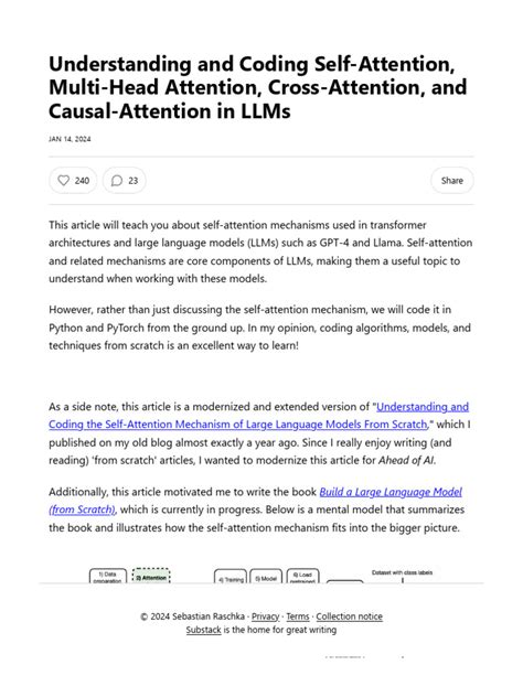 Understanding And Coding Self Attention Multi Head Attention Cross Attention And Causal