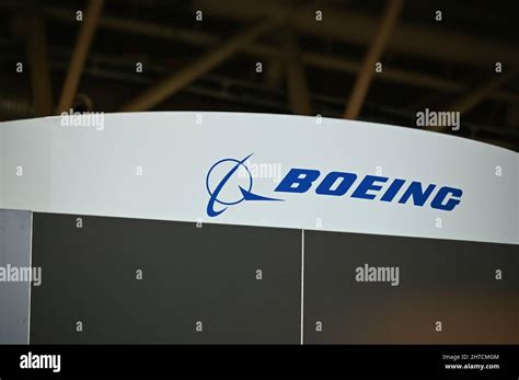 Boeing Aviation And Defense Equipment Company Booth And Logo At An