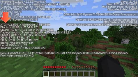 how to show your minecraft coordinates gamespot