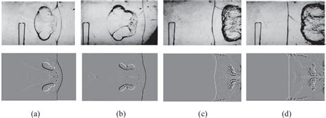 Figure 2 From Flame Evolution In Shock Accelerated Flow Under Different