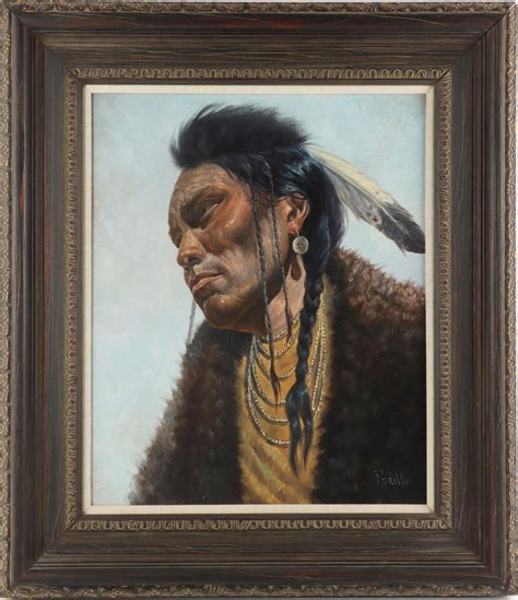 Greg Perillo Gregory Perillo Original Painting Apsaroke Chief Mutualart