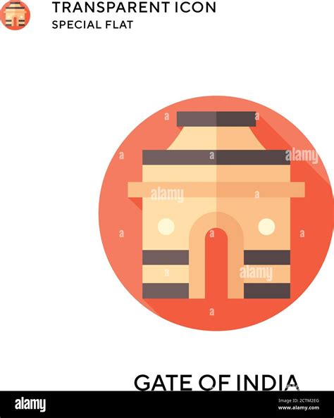 Gate Of India Vector Icon Flat Style Illustration Eps 10 Vector Stock Vector Image And Art Alamy