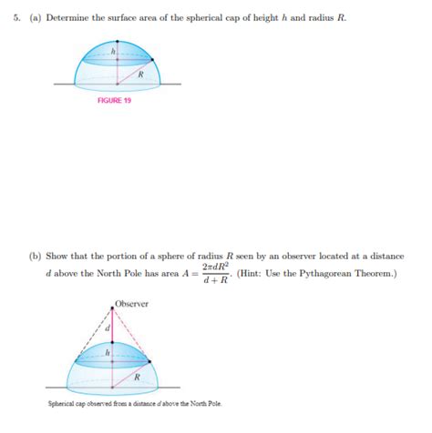 Solved A Determine The Surface Area Of The Spherical Chegg