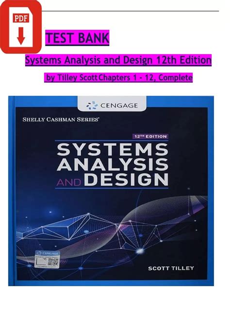 Test Bank For Systems Analysis And Design 12th Shelly Cashman Gary B Shellypdf Systems