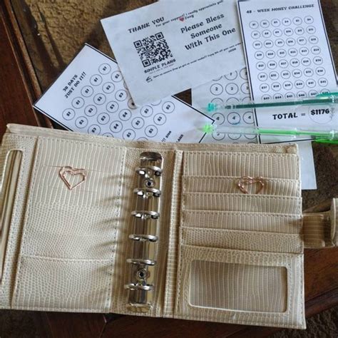 A6 Lizard Leather Binder Wallet Etsy