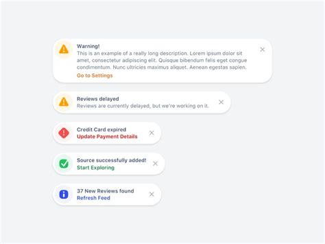 Toast Notifications Concepts Ui Design Principles App Design Layout