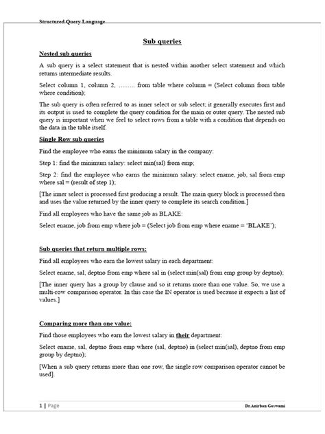 Sql Part Iiidocx Pdf Table Database Sql