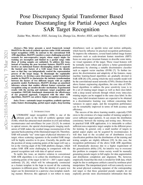 Pose Discrepancy Spatial Transformer Based Feature Disentangling For